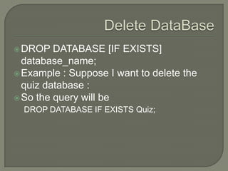 Introduction to database | PPTX