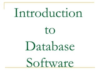 Introduction to database | PPT