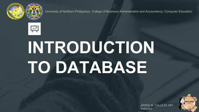 Introduction To Database Pptx Databases Computer Software And Applications