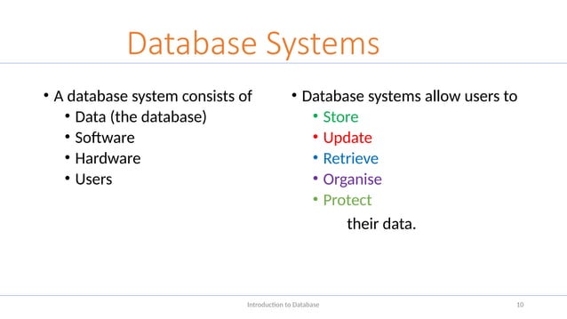 Introduction to database database concept | PPT