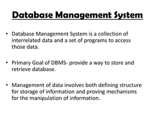 Utsav Mahendra : Introduction to Database and managemnet | PPTX | Databases | Computer Software ...