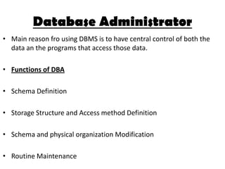 Utsav Mahendra : Introduction to Database and managemnet | PPTX | Databases | Computer Software ...