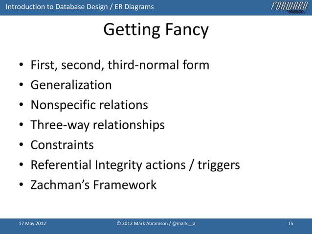 Introduction to database design with Idef1X entity relationship (ER) diagrams | PPTX | Databases ...