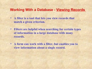Introduction to databases | PPT
