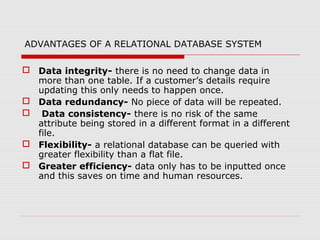 Introduction to databases | PPT