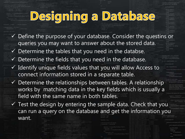 Introduction to databases | PPTX | Databases | Computer Software and Applications