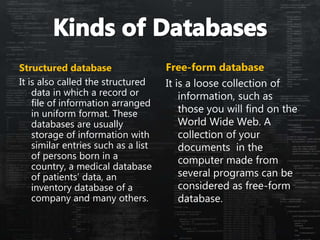 Introduction to databases | PPT