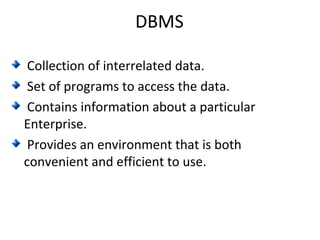 Introduction to Databases | PPT