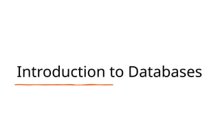 Introduction to Databases for Data analytics.pptx