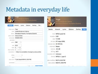 Introduction to databases and metadata | PPT