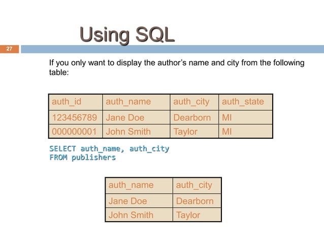 Introduction to database & sql | PPT