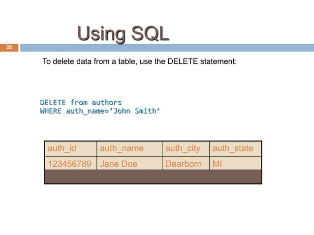 Introduction to database & sql | PPT