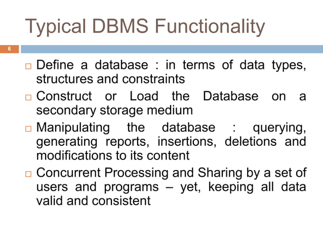 Introduction to database & sql | PPT