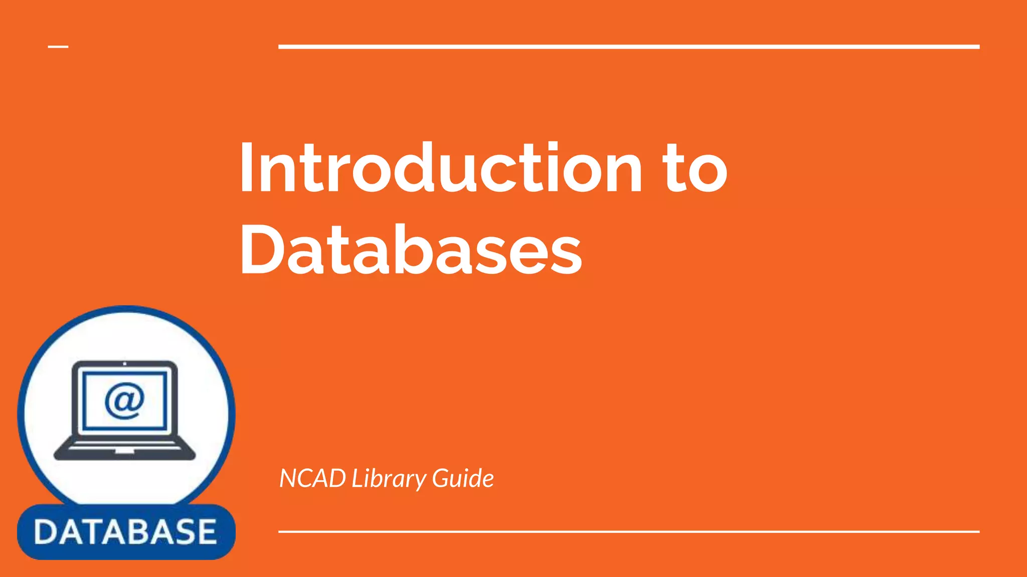 Introduction to Databases | PPTX