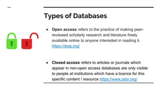 Introduction to Databases | PPTX