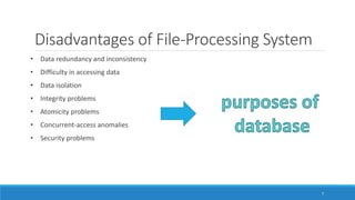 Introduction to Database system | PDF