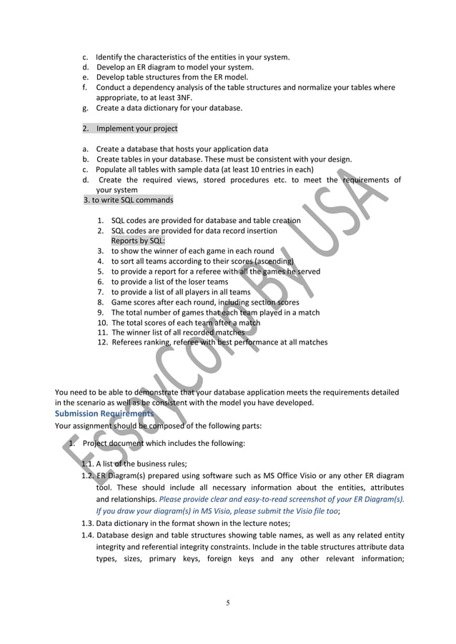 NIT1201 Introduction to Database System Assignment by USA Experts | PDF