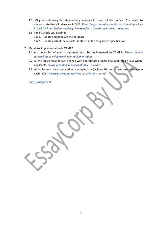 NIT1201 Introduction to Database System Assignment by USA Experts | PDF