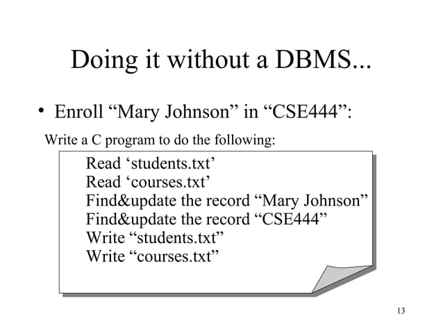 Introduction to database systems cse 444 | PPT