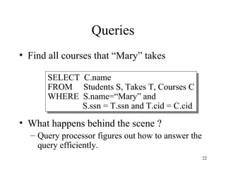 Introduction to database systems cse 444 | PPT