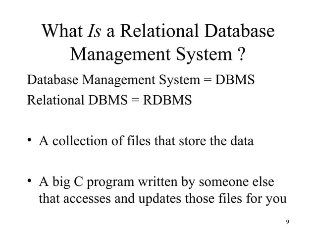 Introduction to database systems cse 444 | PPT