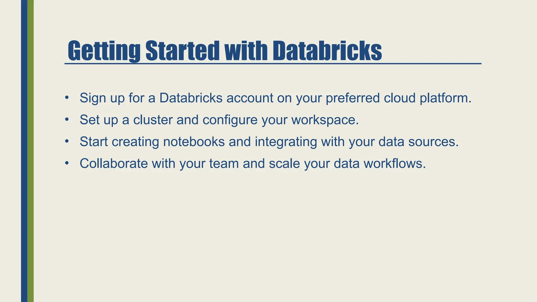 Introduction to Databricks - AccentFuture | PPTX