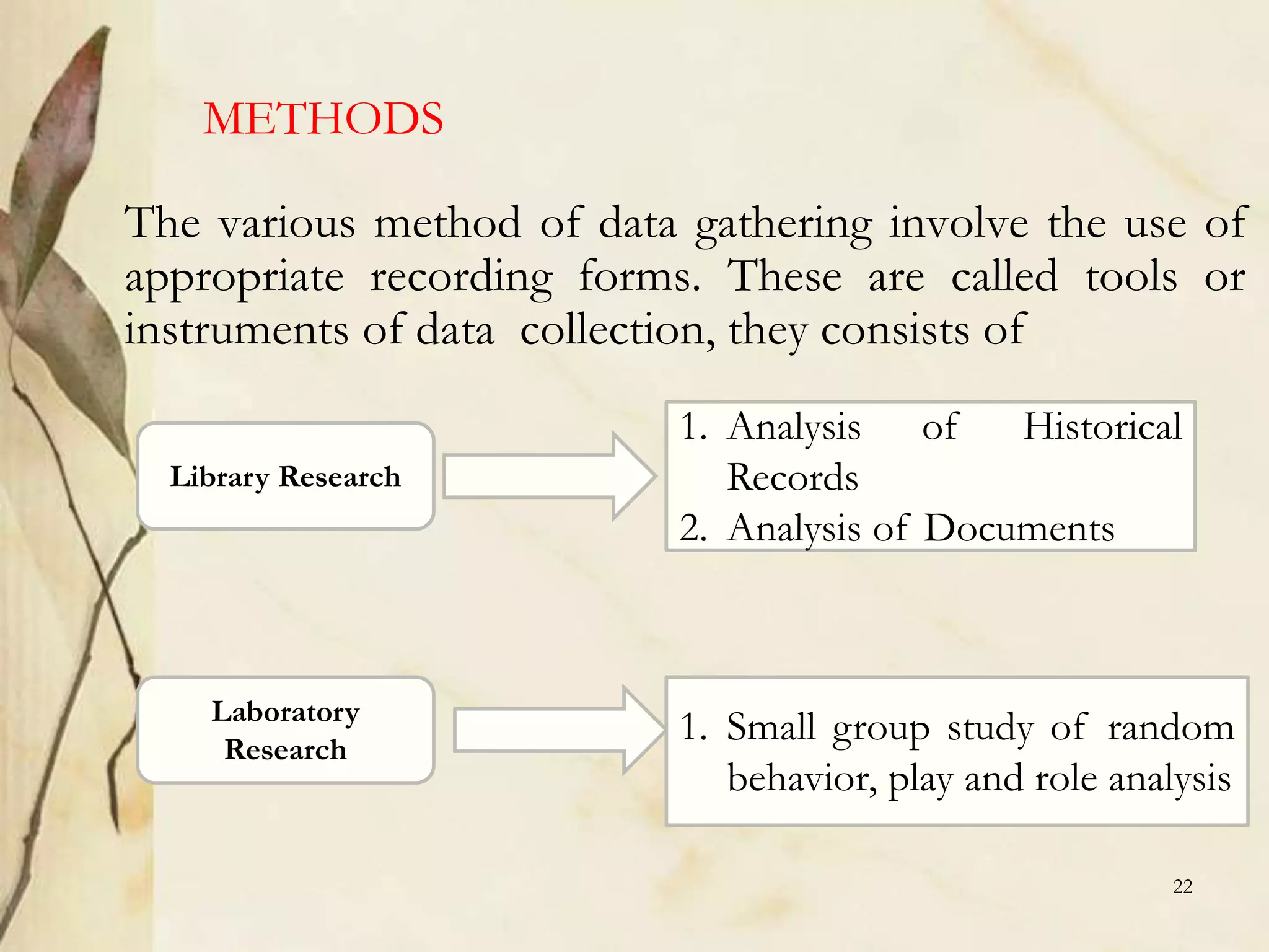 Introduction To Data Collection Methods Tools 1ppt Science
