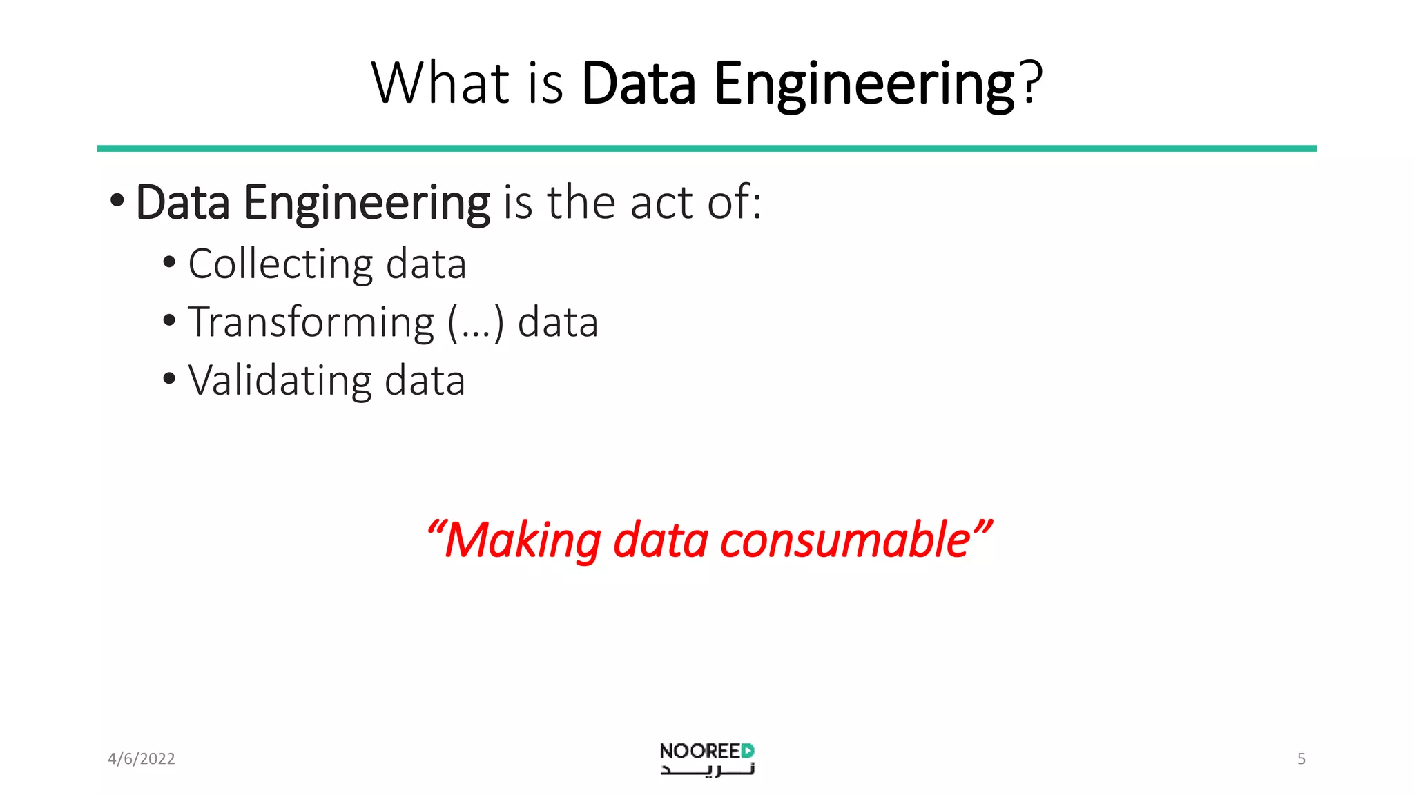 Introduction to Data Engineering | PPTX