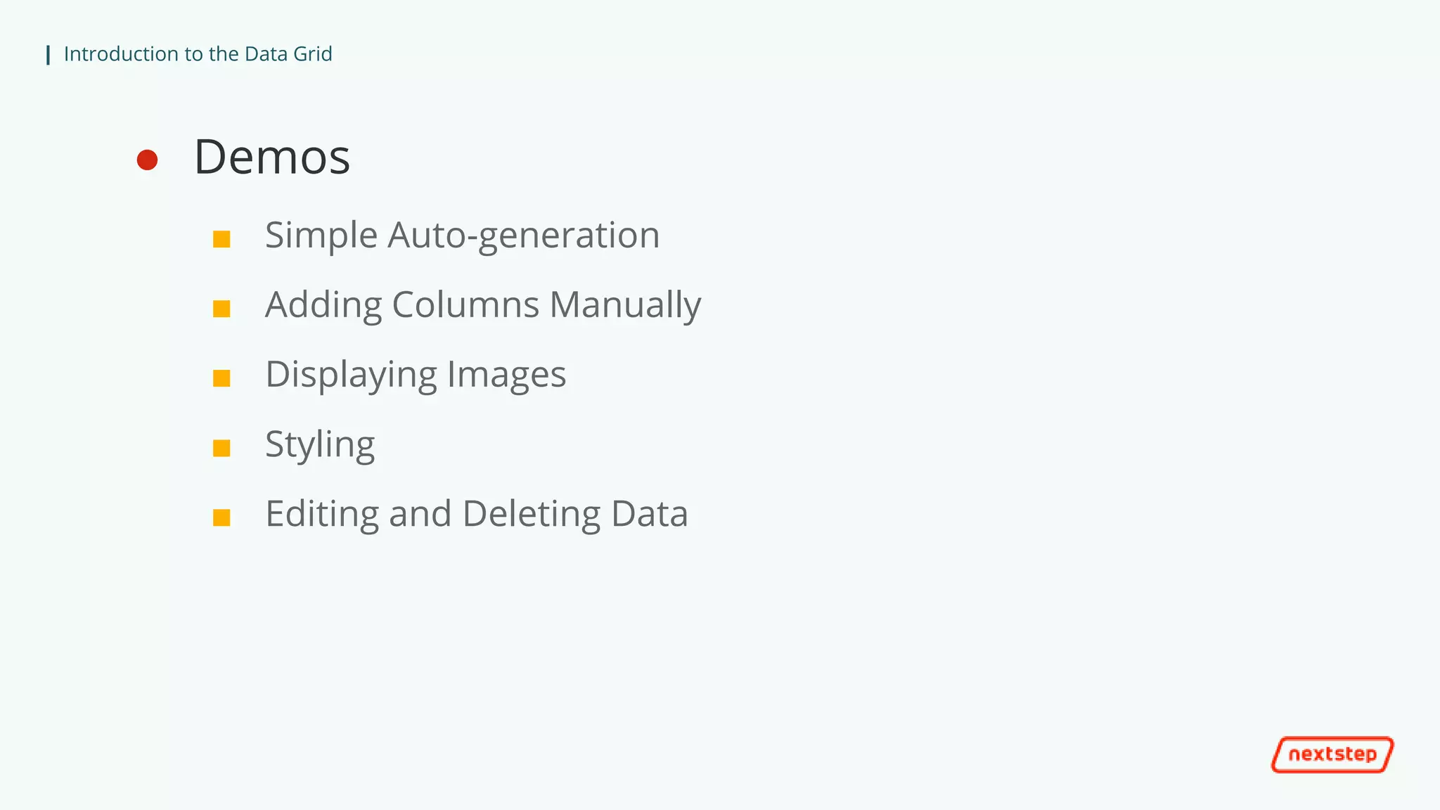 Introduction to the Data Grid | PPTX