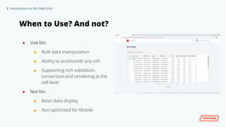 Introduction to the Data Grid | PPT