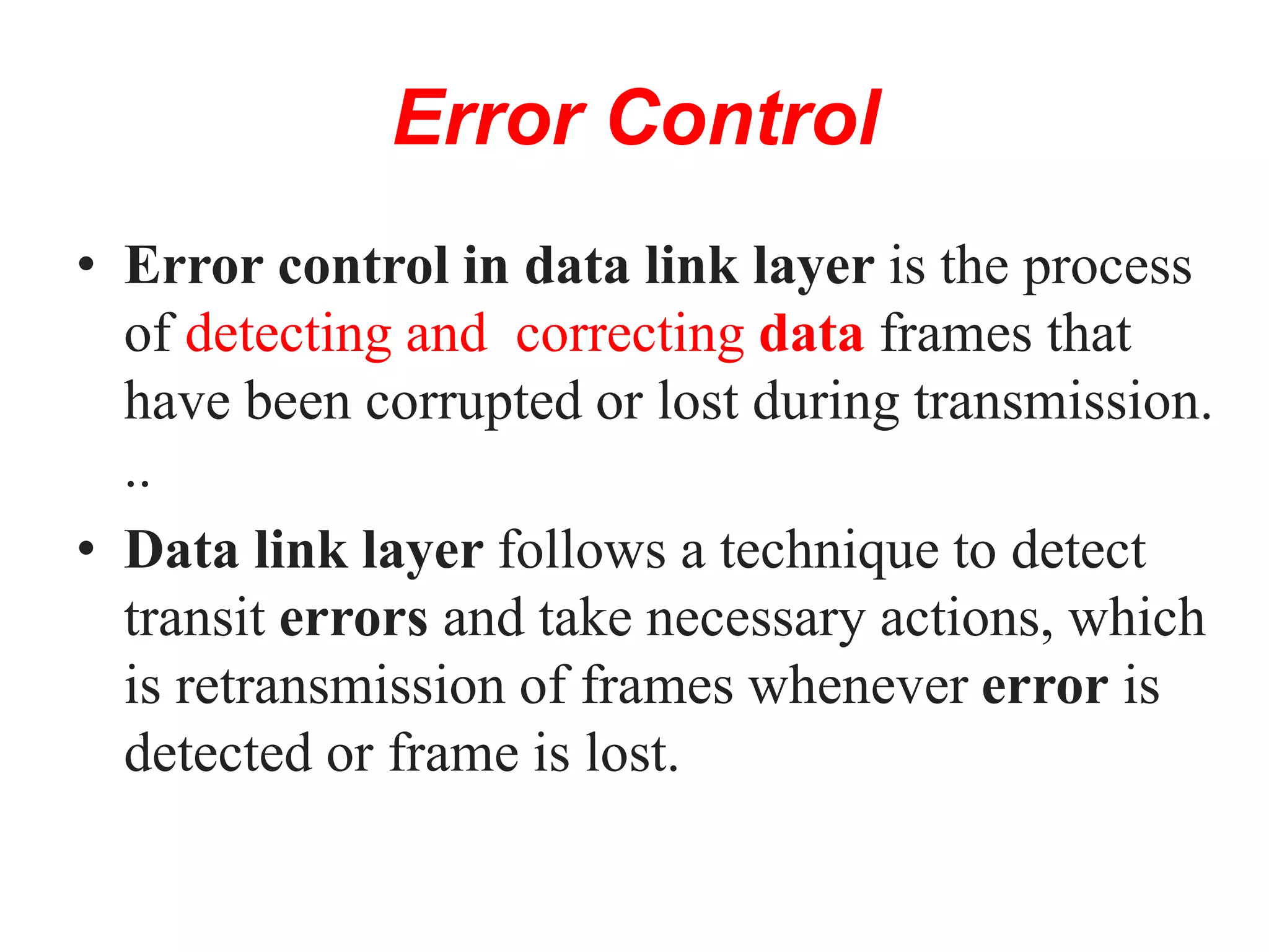 Introduction to data link layer | PPTX