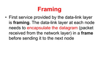 Introduction to data link layer | PPTX