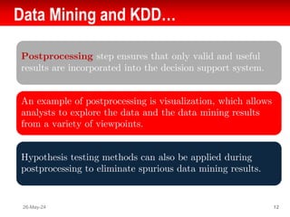 Introduction to Data Mining and Knowledge DiscoveryChapter 01 | PDF