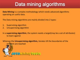 MS SQL SERVER: Introduction To Datamining Suing Sql Server | PPTX