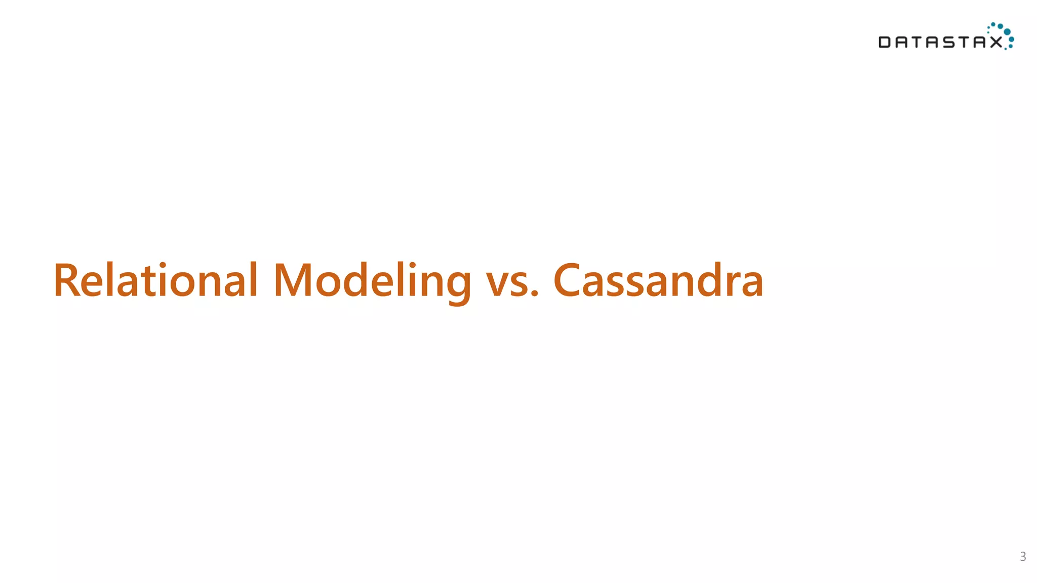 Introduction To Data Modeling With Apache Cassandra Ppt 5341