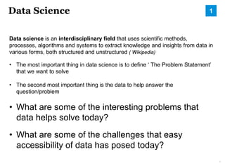 Introduction to data science | PPT
