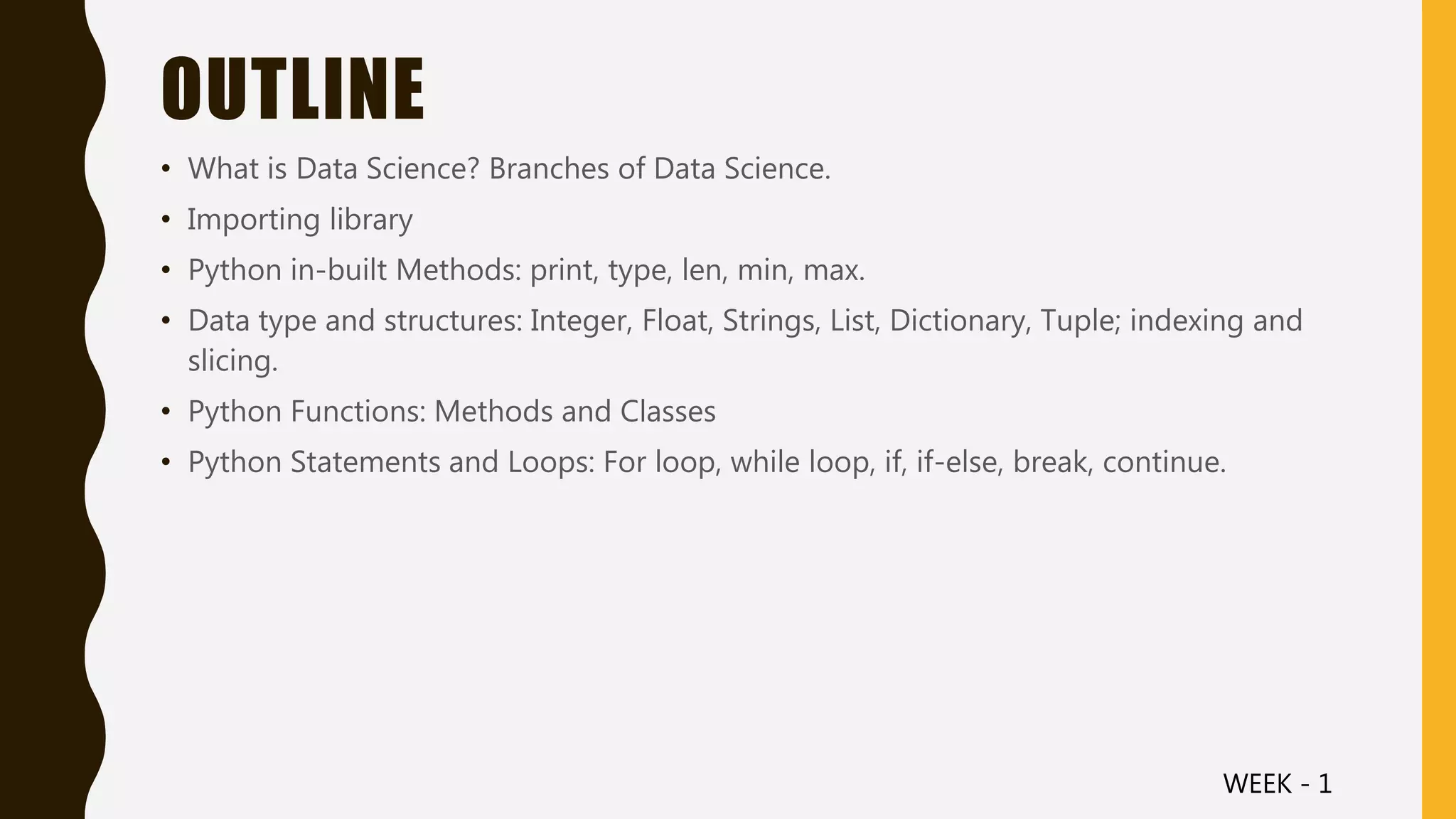 Introduction to data science | PPT