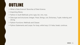 Introduction to data science | PPT