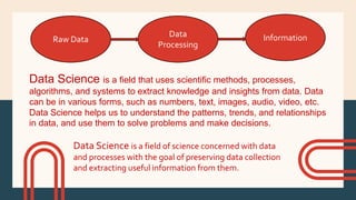 Introduction to Data Science.pptx | Science