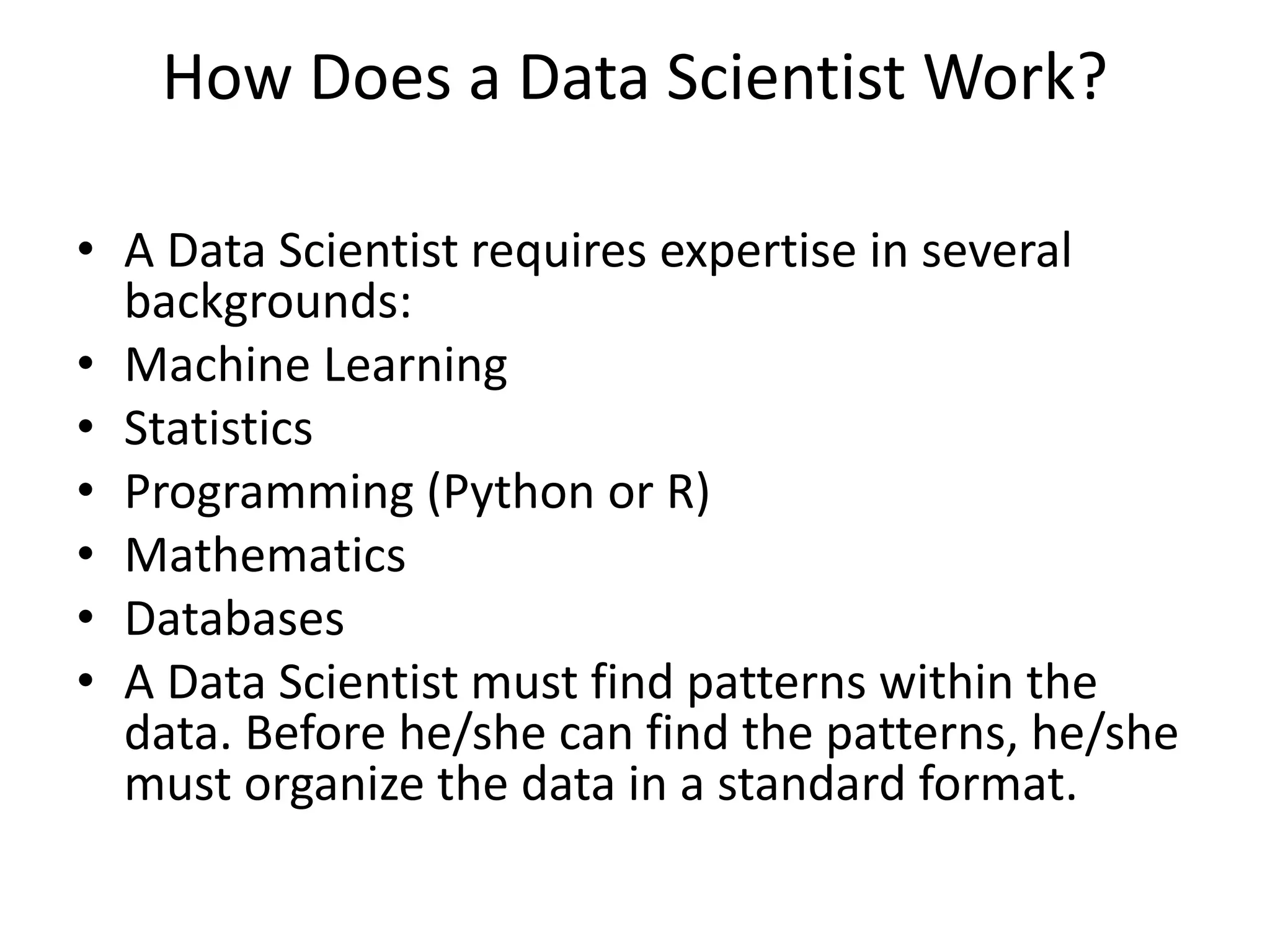 Introduction to Data Science Presentation | PPT