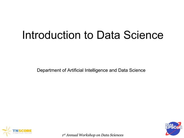 Introduction to Data Science | PPTX