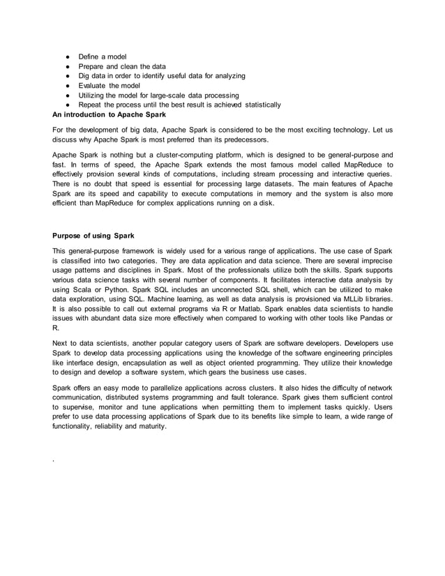 Introduction To Data Science with Apache Spark | DOCX