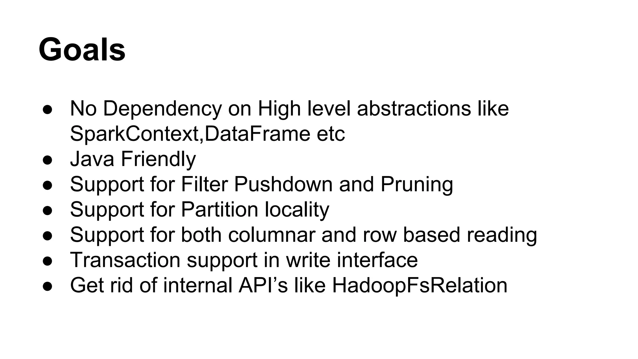 Introduction to Datasource V2 API | PPT