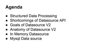Introduction to Datasource V2 API | PPT