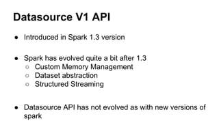 Introduction to Datasource V2 API | PPT