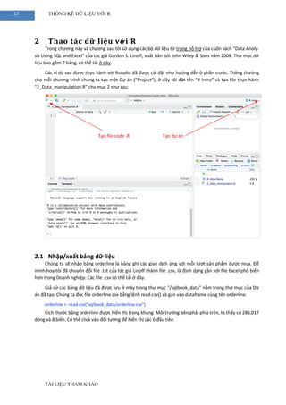 Introduction to data statistics with r - Part I (in Vietnamese) | PDF