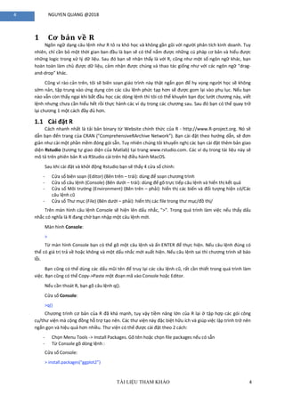 Introduction to data statistics with r - Part I (in Vietnamese) | PDF