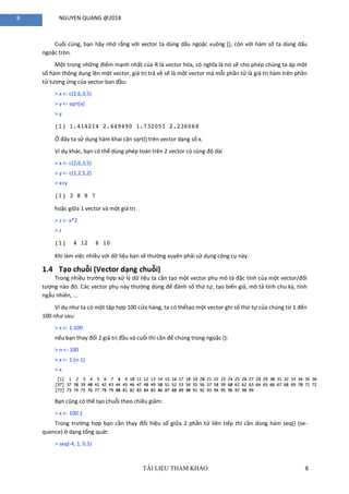 Introduction to data statistics with r - Part I (in Vietnamese) | PDF
