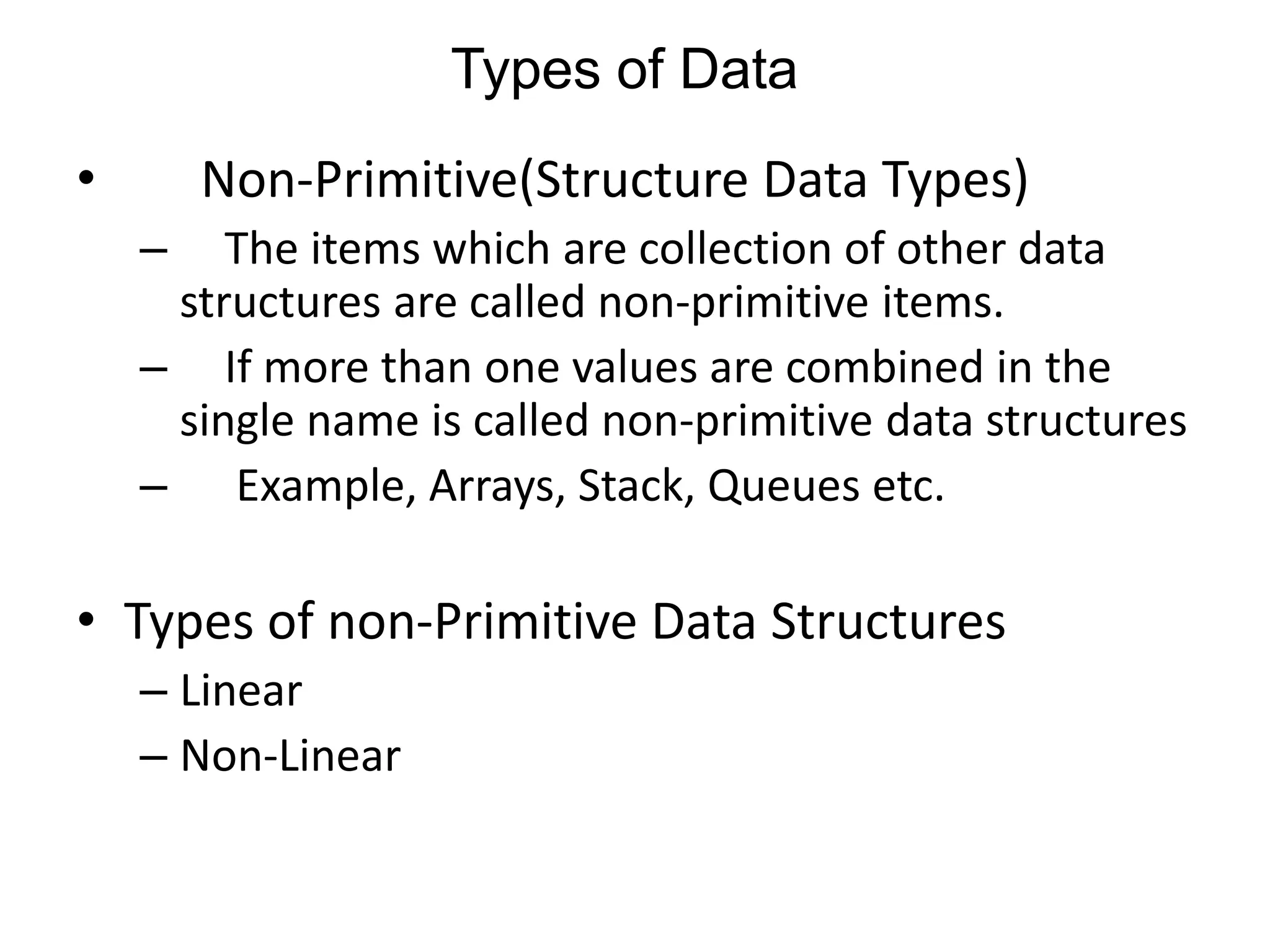 Introduction To Data Structures Ppt