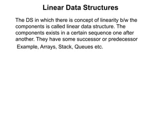 Introduction To Data Structures. | PPT